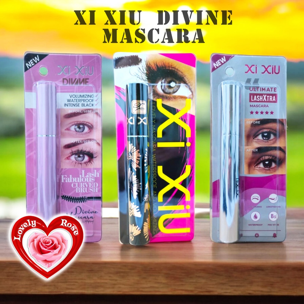 Jual XI XIU DIVINE MASCARA BLACK WATERPROOF & XI XIU ULTIMATE LASHXTRA ...