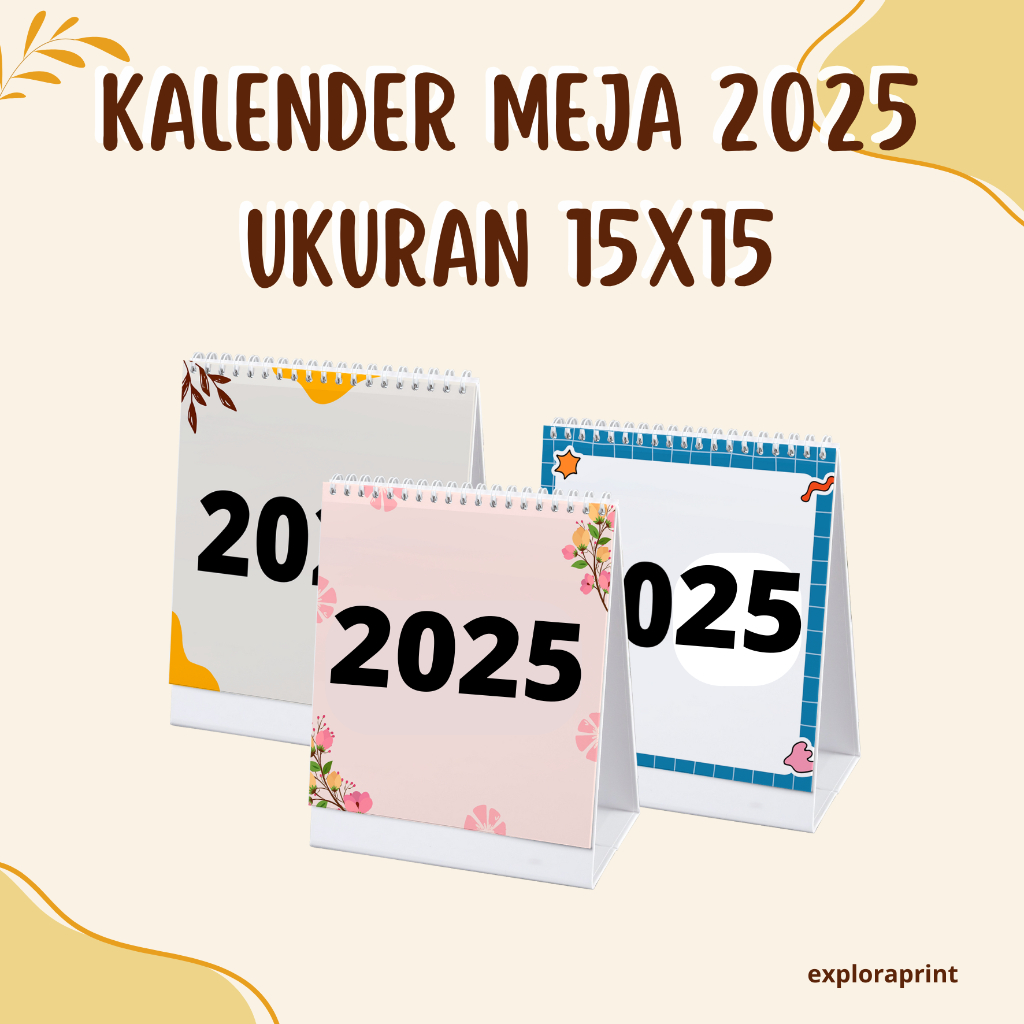 Jual [15x15cm] Kalender Meja 2025 Custom Desain Murah | Shopee Indonesia