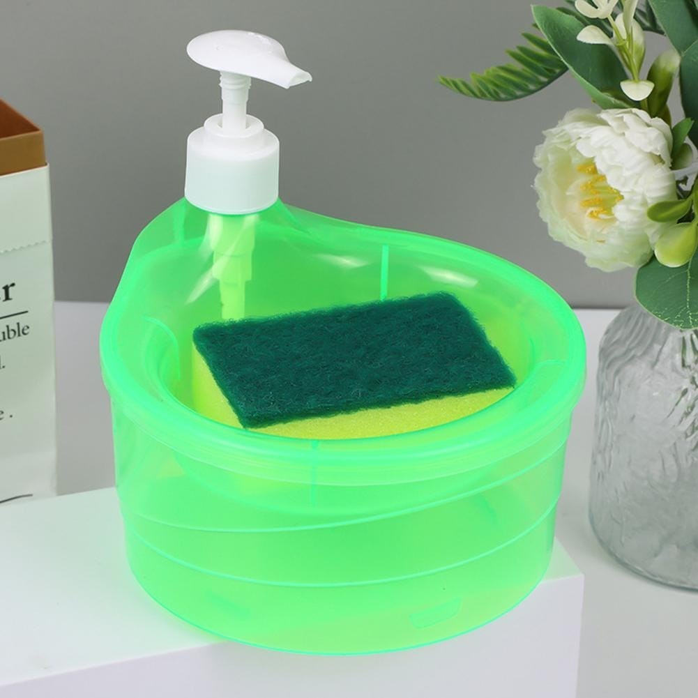 Jual Tempat Sabun Cuci Piring + Spons / Wadah Sunlight Model Bulat ...