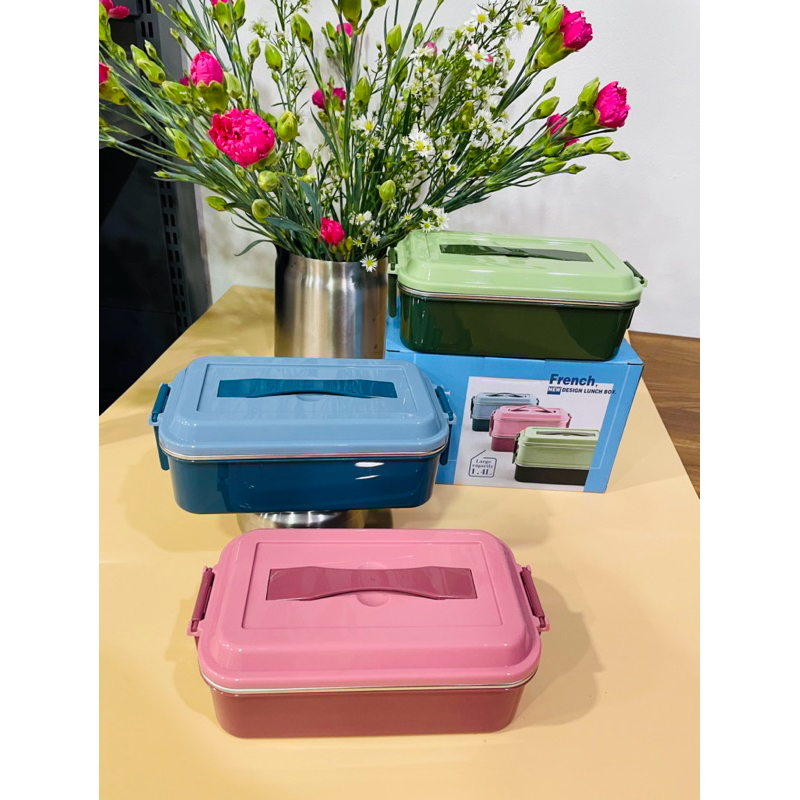 Jual YaYa LB57 LB58 Lunch Box Bento Input Pegangan 304 stainless steel ...