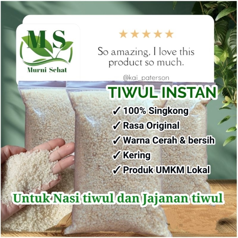 Jual BERAS SINGKONG INSTAN / TIWUL / OYEK INSTAN RASA ORIGINAL 1KG ...