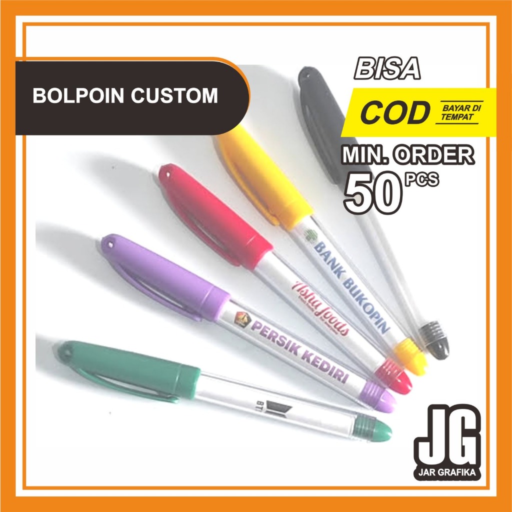 Jual Pulpen Ballpoint Boss Gel Biasa Souvenir Pulpen Custom (01 ...