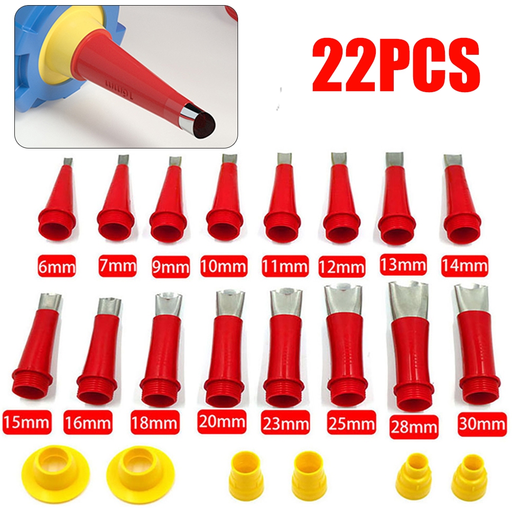 Jual 22pcs Caulking Caulk Nozzle Sealant Finishing Tools / Caulk Nozzle ...