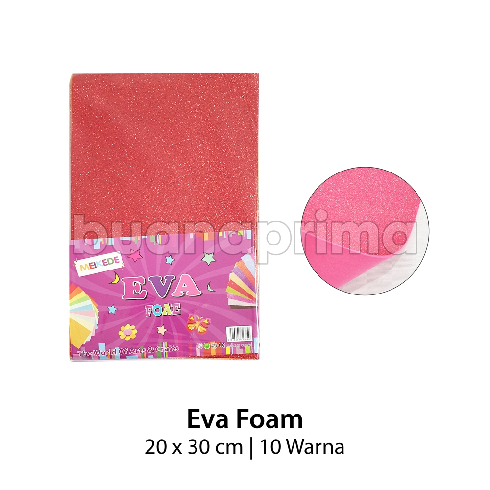 Jual Eva foam Glitter 20x30 cm Art Foam Busa A4 Spons Eva Non-Sticker ...