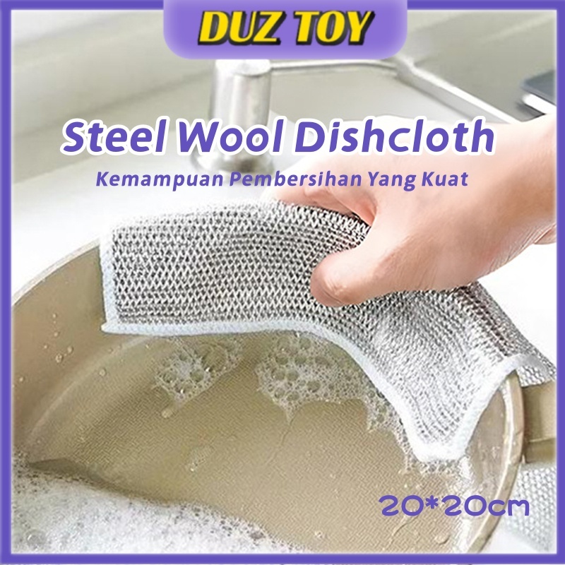 Jual Kain Lap Dapur Kawat Bentuk Petak Halus Untuk Membersih Panci Dan ...