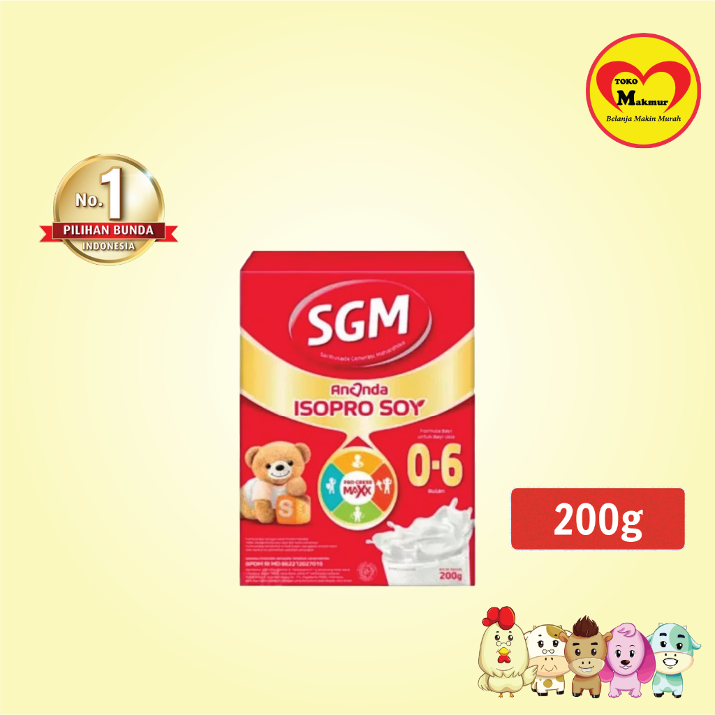 Jual Sgm Ananda Isopro Soya Tahap 1 (0-6 Bulan) 200gr / Toko Makmur ...