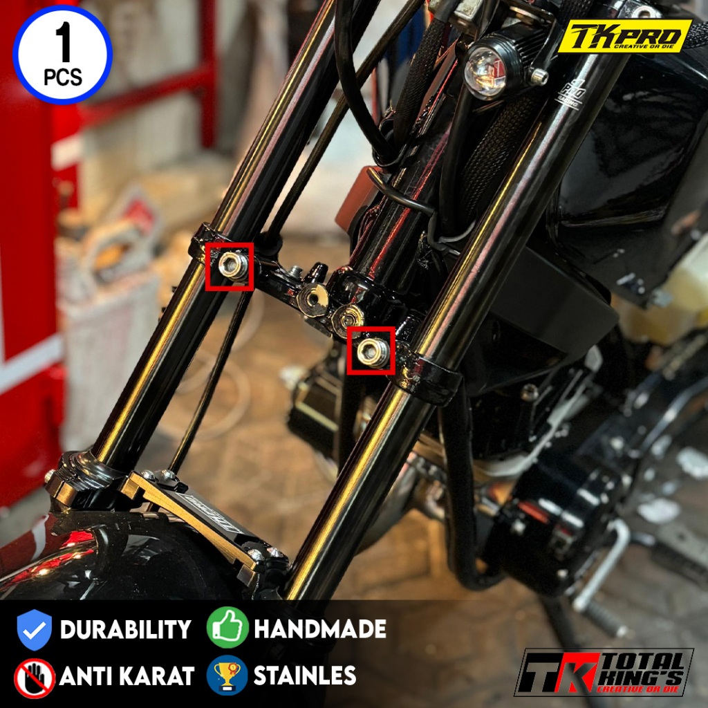 Jual BAUT SEGITIGA BAWAH RX KING RXKING RXS YT STAINLES M10 DRAT 14 (1 ...