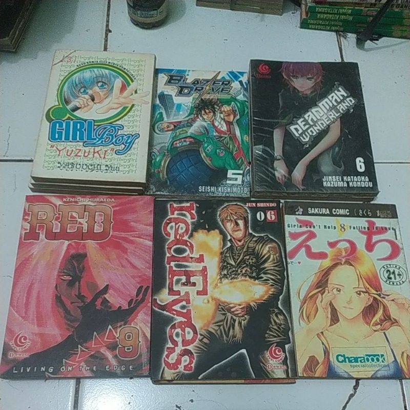 Jual KOMIK RED /BLAZER DRIVE / RED EYES/ GIRL BOY/ GIRL CANT NO FALLING ...