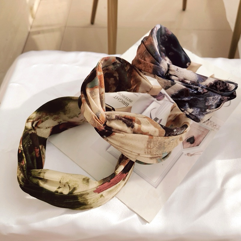Jual Bando Korea Bandana Headband Bondu Lebar Rainbow Abstrak Lucu Unik ...