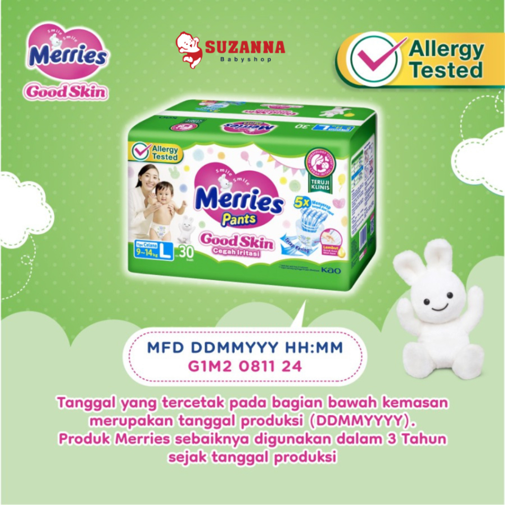 Jual Merries PANTS Good Skin L30 (9-14kg) / L44 | Shopee Indonesia