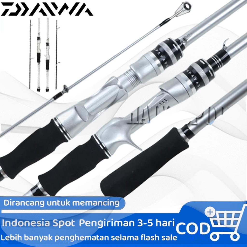 Jual DAIWA Joran Pancing 1.8m Ultra Light Fishing Rod Carbon Fiber 15KG Spinning/Casting Rod For ...