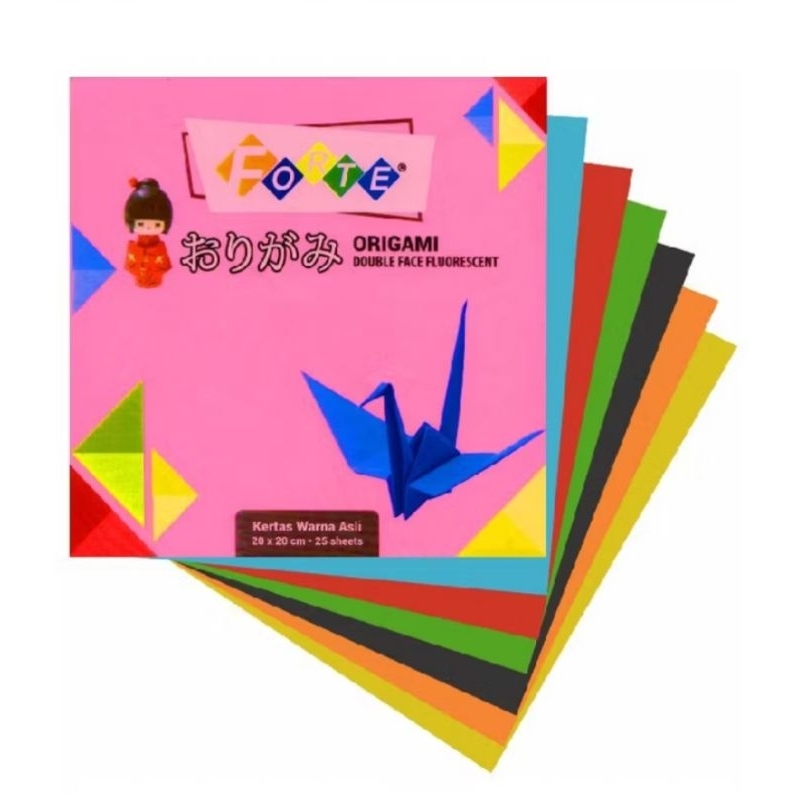 Jual Forte Origami 20x20 - Kertas Origami 2 Sisi | Shopee Indonesia