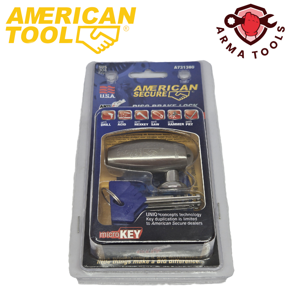 Jual Gembok Motor Cakram Anti Maling/ Disc Break Lock American Secure ...