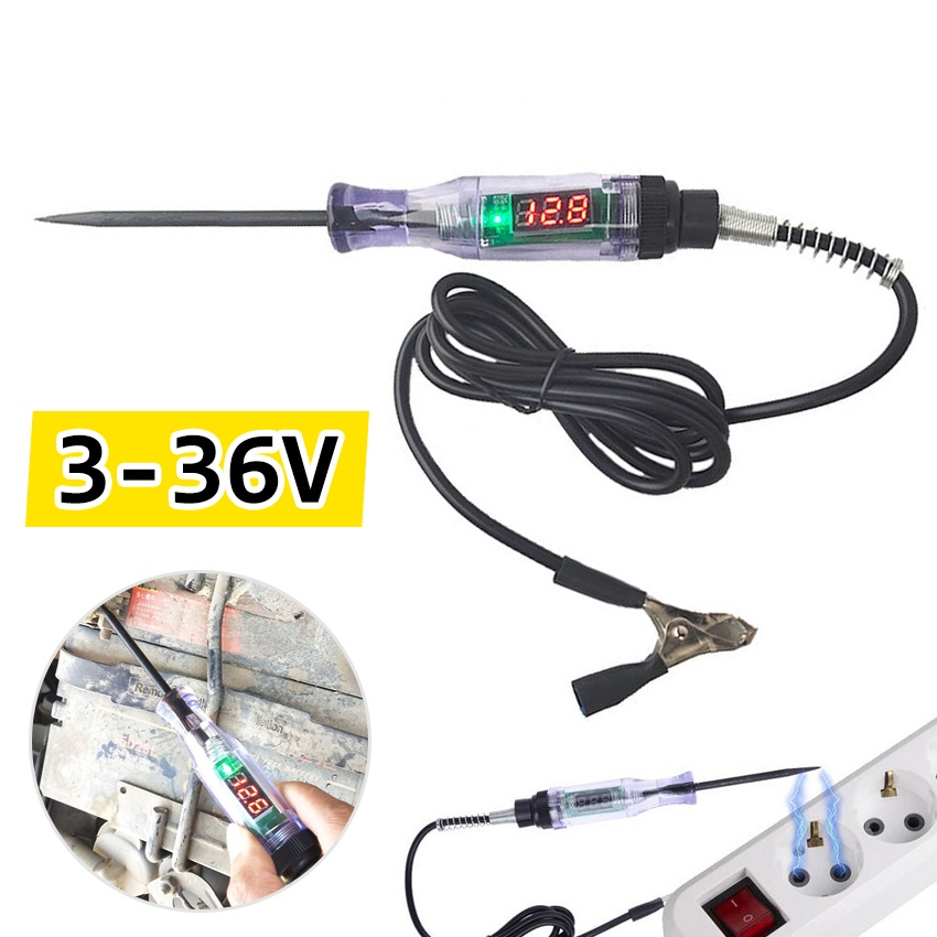 Jual Tespen Digital DC Tester Testpen Kelistrikan Listrik Mobil Motor ...