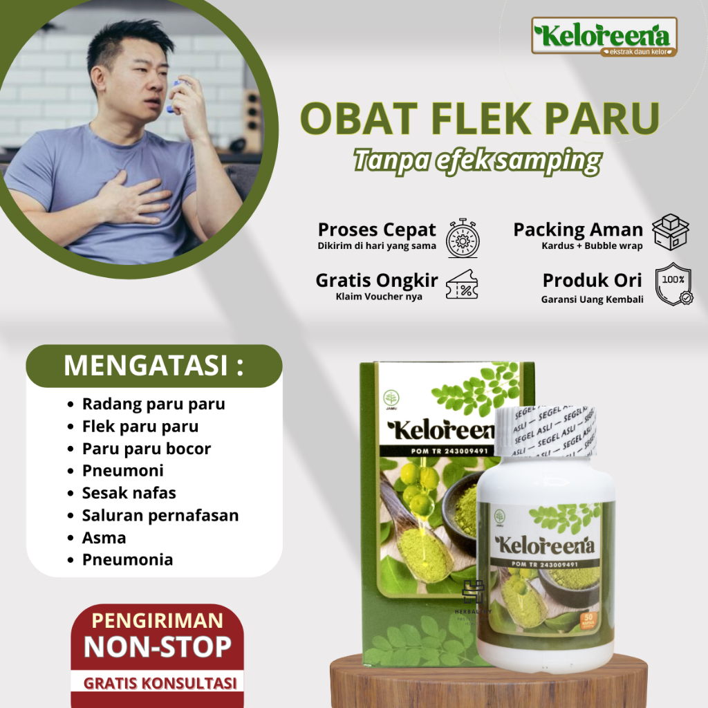 Jual Obat Radang Paru Paru Basah Infeksi Saluran Pernafasan Asma Sesak ...