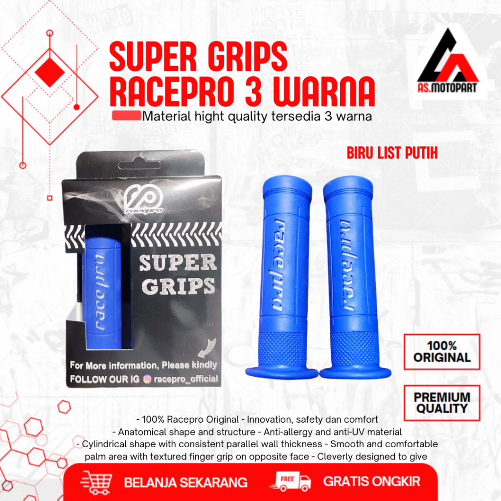 Jual HANDGRIP RACEPRO SUPER GRIP HAND GRIP KARET HANDGRIP RACE PRO ...