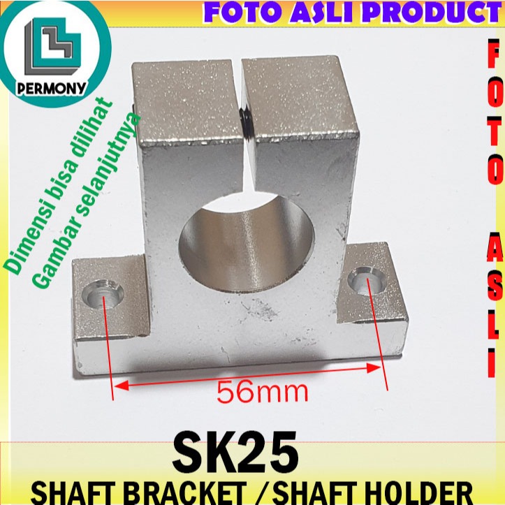 Jual SK25 shaft holder horizontal linear bracket rail | Shopee Indonesia