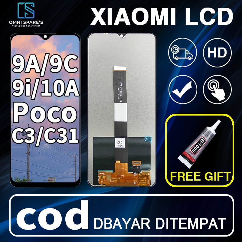 Jual LCD XIAOMI REDMI 9A / 9C /9i/PocoC3 PocoC31/10A FULLSET ROIGINAL ...