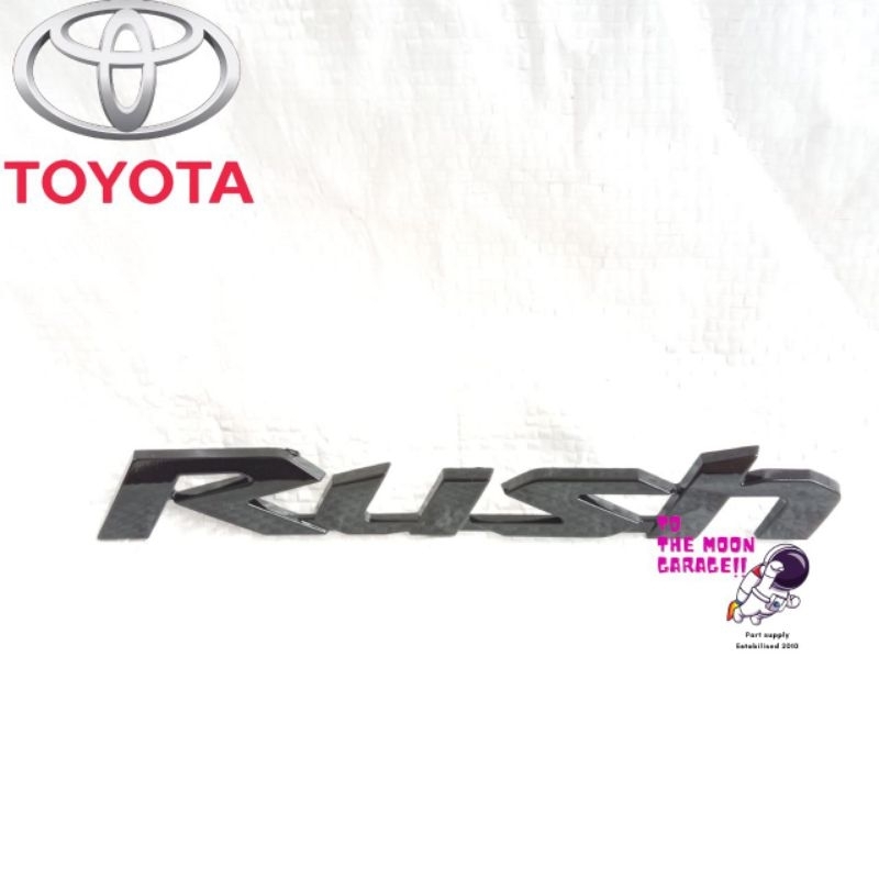 Jual LOGO EMBLEB TULISAN TOYOTA RUSH | Shopee Indonesia