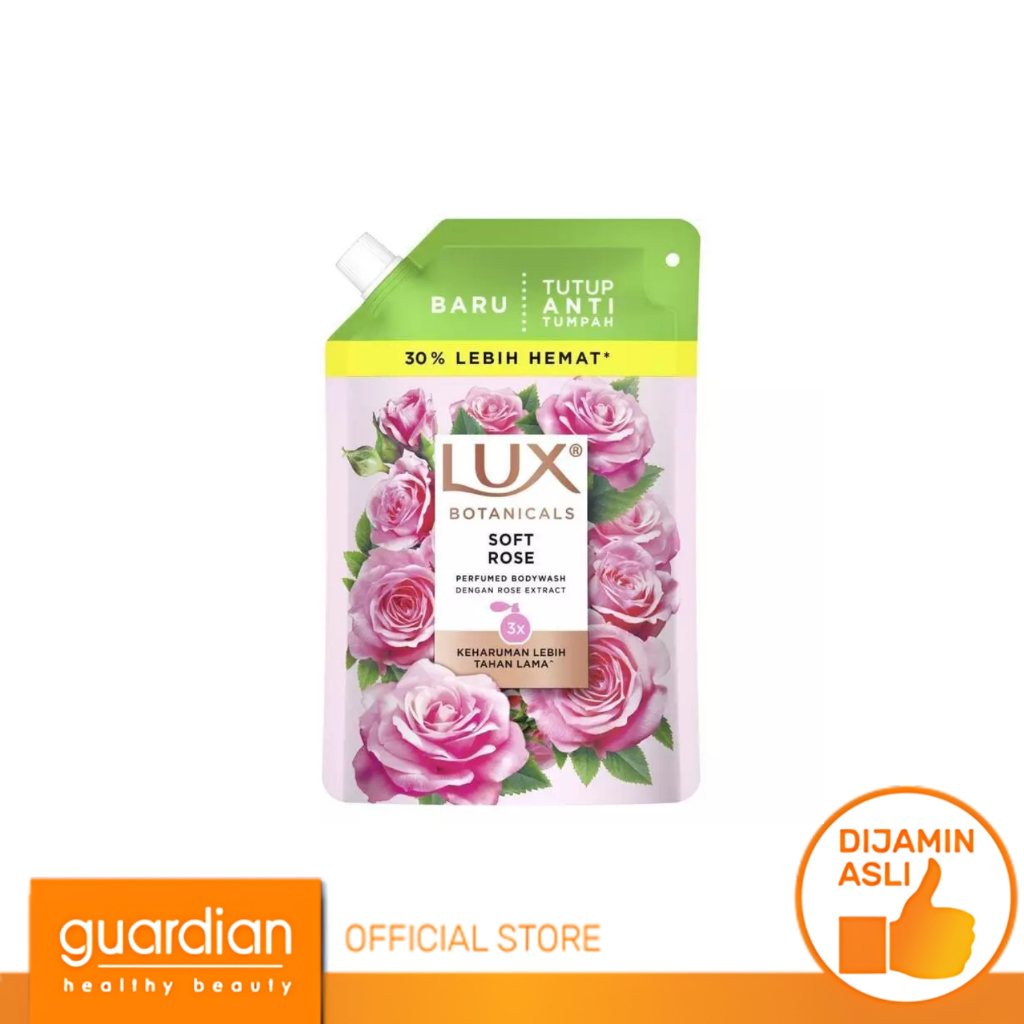 Jual LUX Botanicals Body Wash Soft Rose Refill 400ml | Shopee Indonesia