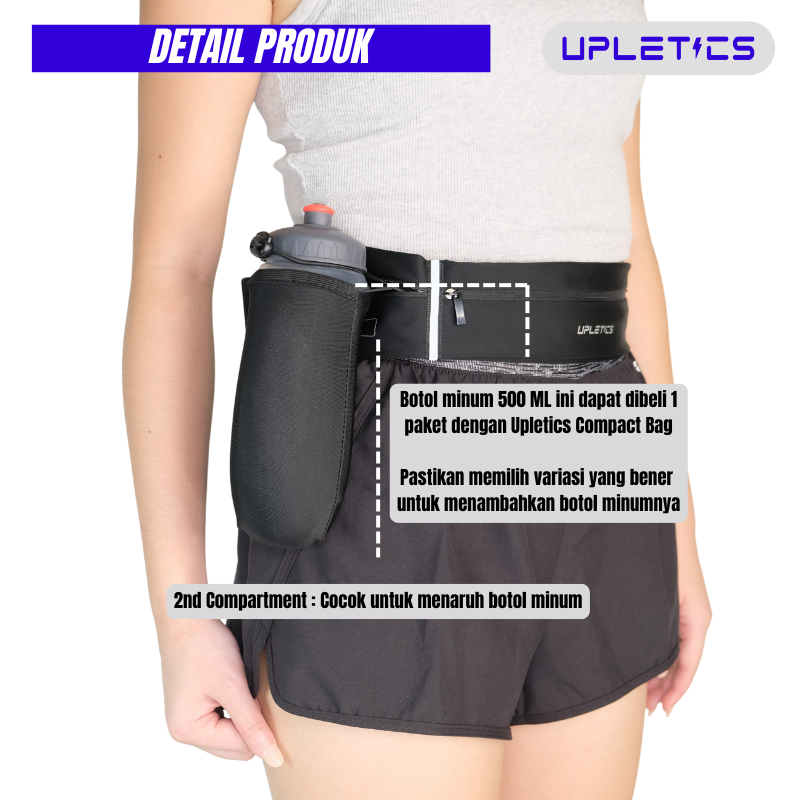 Jual Upletics COMPACT Running Waist Bag | Sport Running Belt | Tas ...