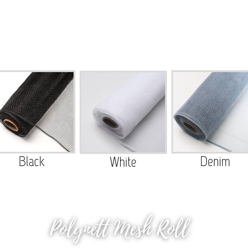 Jual Polynet Mesh Roll / 50 cm X 10 Yard/ Flower Wrap / Buket Bunga ...