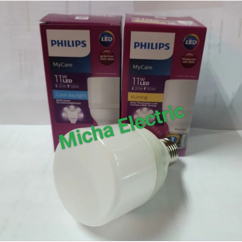 Jual Philips LED Buld Stick 11W E27 / Lampu Philips LED Bright 11W E27 ...