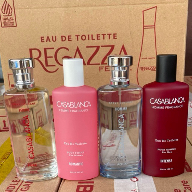 Jual [BOTOL KACA] CASABLANCA Spray Cologne Parfum Kaca - 100ml | Shopee ...