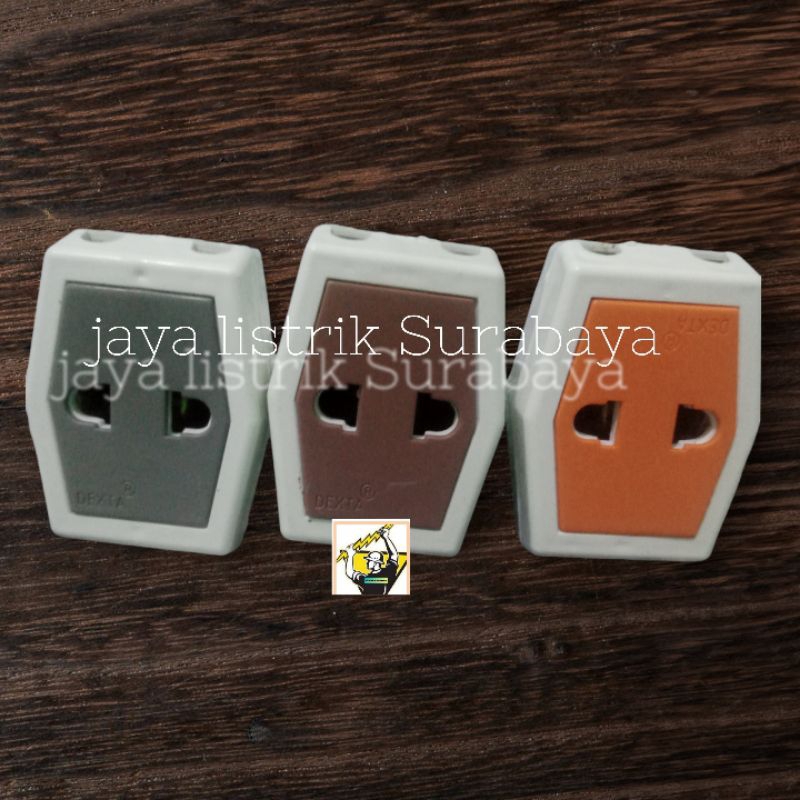 Jual Tee T multi 3 cabang warna warni colokan stop kontak sni | Shopee ...