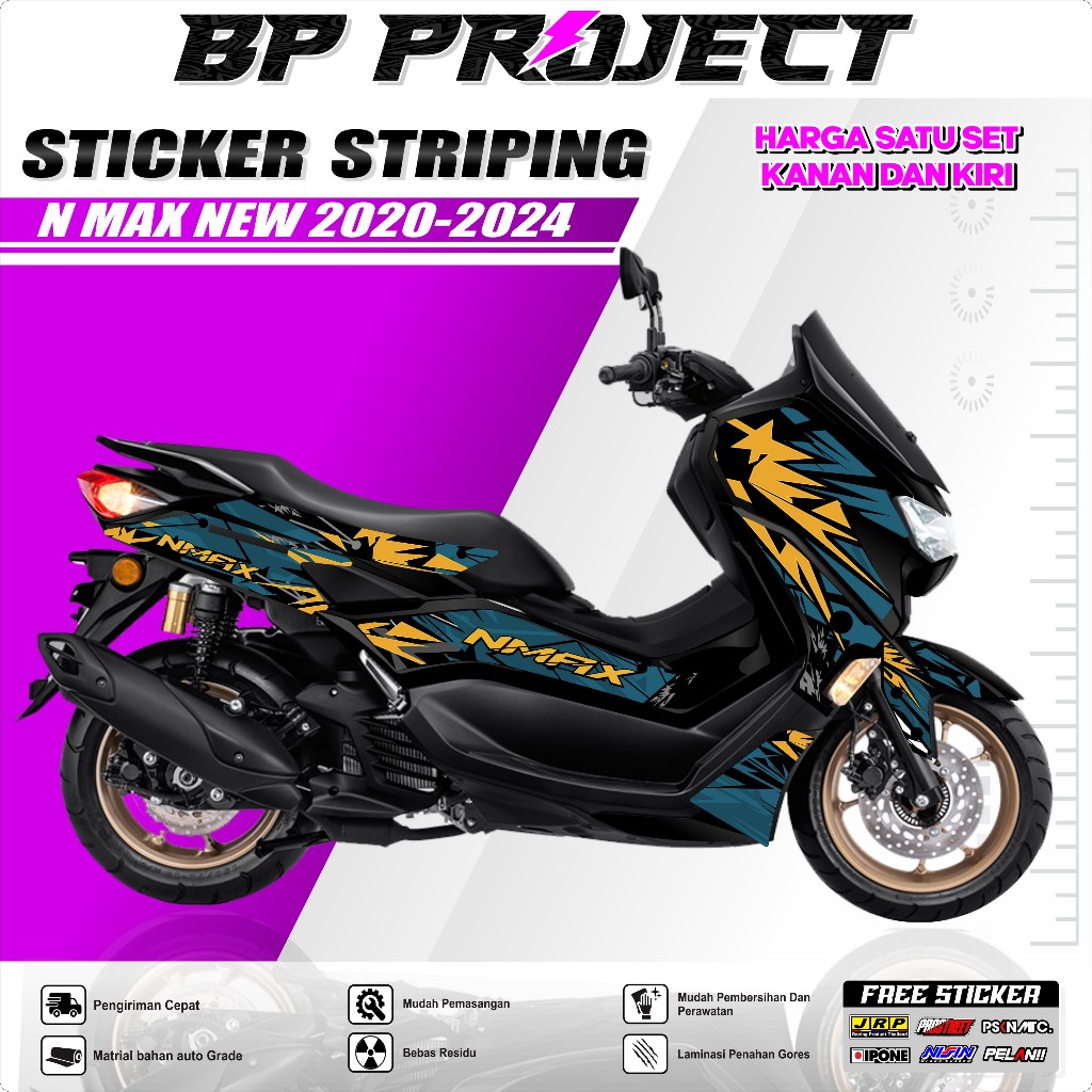 Jual STRIPING NMAX NEW 155 / STICKER STRIPING NMAX NEW ALL DESIGN ...