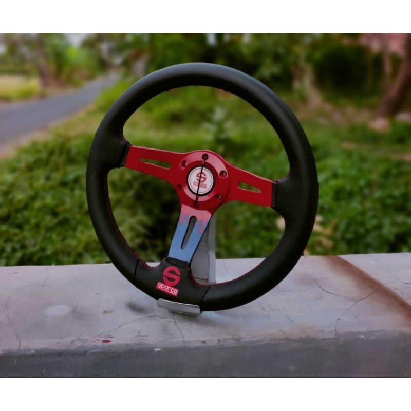 Jual Setir mobil sport • Stir racing universal variasi Logo S model ...