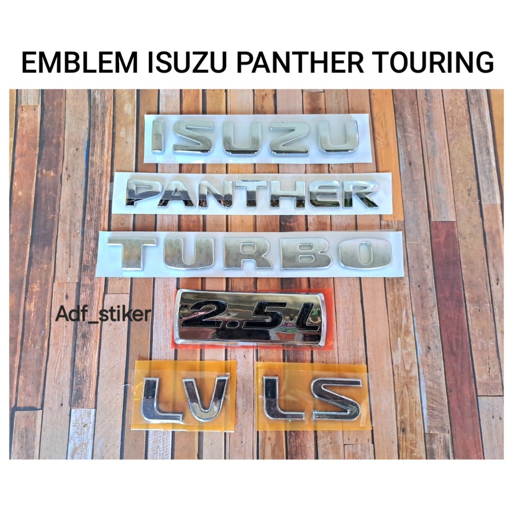 Jual Emblem Isuzu Panther turbo 2.5L direct / Emblem tulisan mobil ...