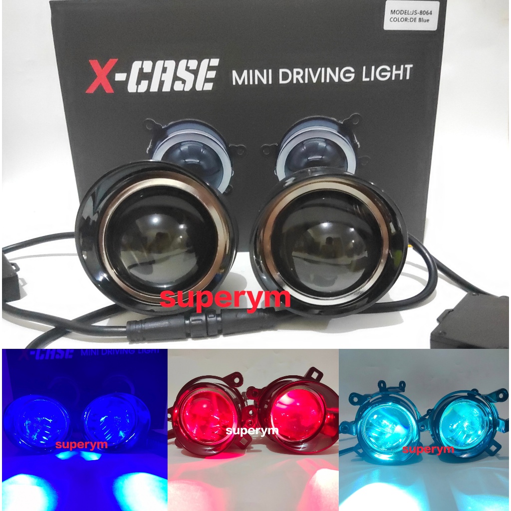 Jual SEPASANG lampu led biled foglamp x case 3 warna all weather 60 ...