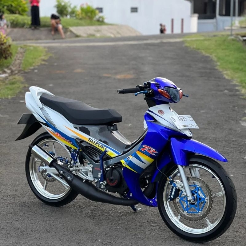 Jual Sticker striping Suzuki Satria R120 hiu transparan maxdecal (bisa ...