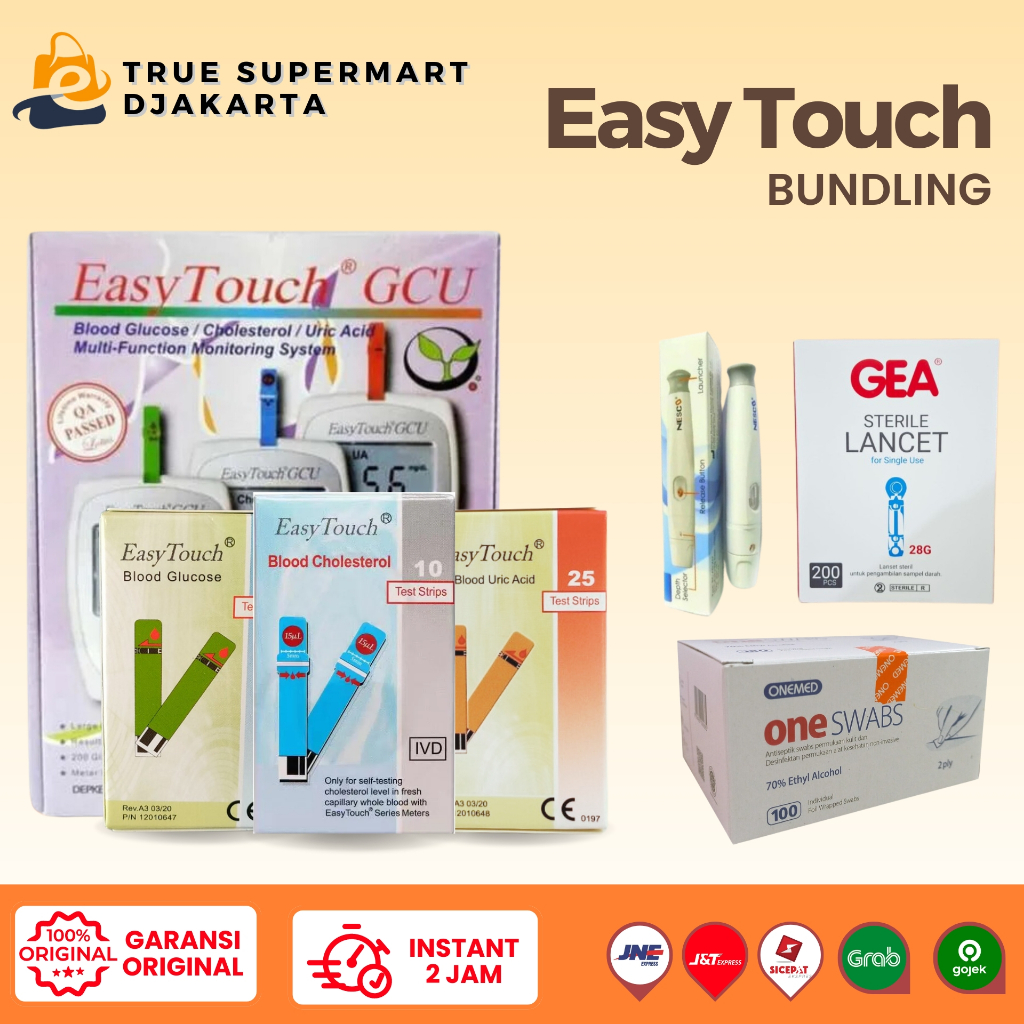 Jual Easy Touch Strip Test - Paket Bundling - Easytouch Cholesterol ...