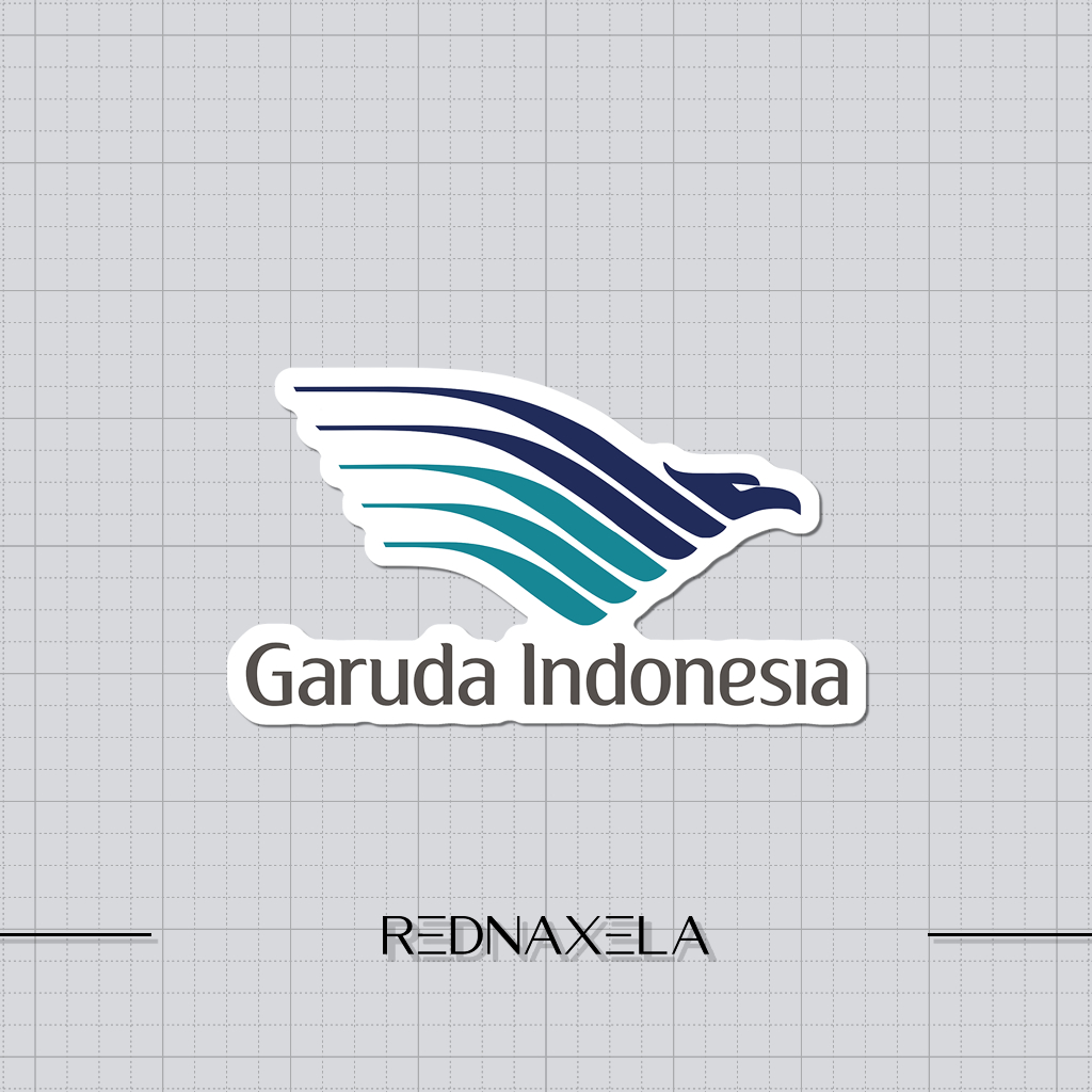 Jual Stiker Vinyl Garuda Indonesia 2 Stiker Koper Outdoor Waterproof ...