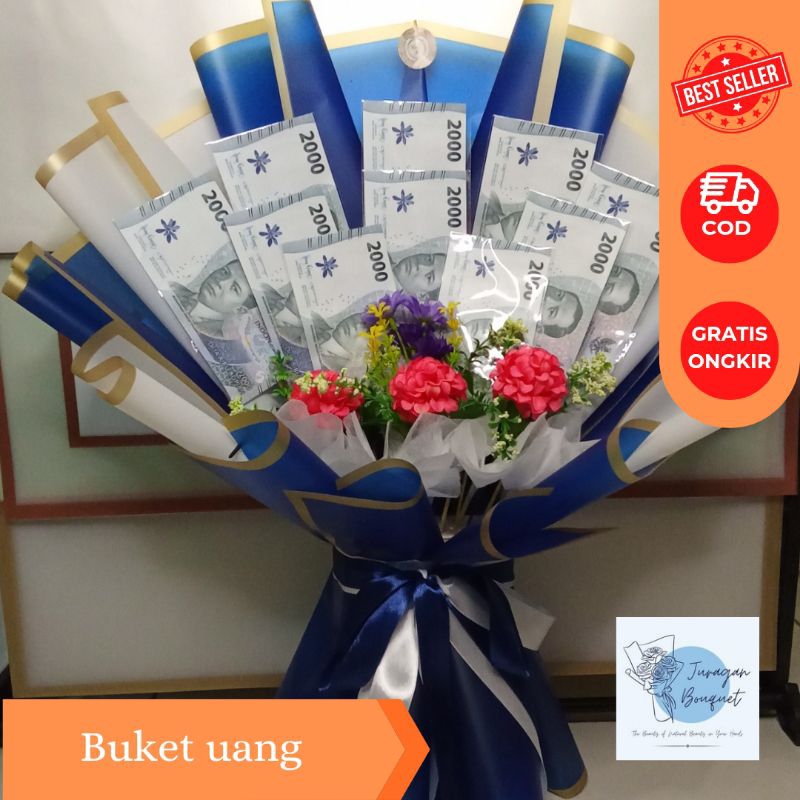 Jual buket bunga, buket bulat, buket costum, buket Snack, buket uang ...