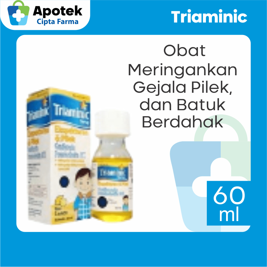 Jual Triaminic Batuk Berdahak Triaminic Batuk Pilek Guaifenesin Obat ...