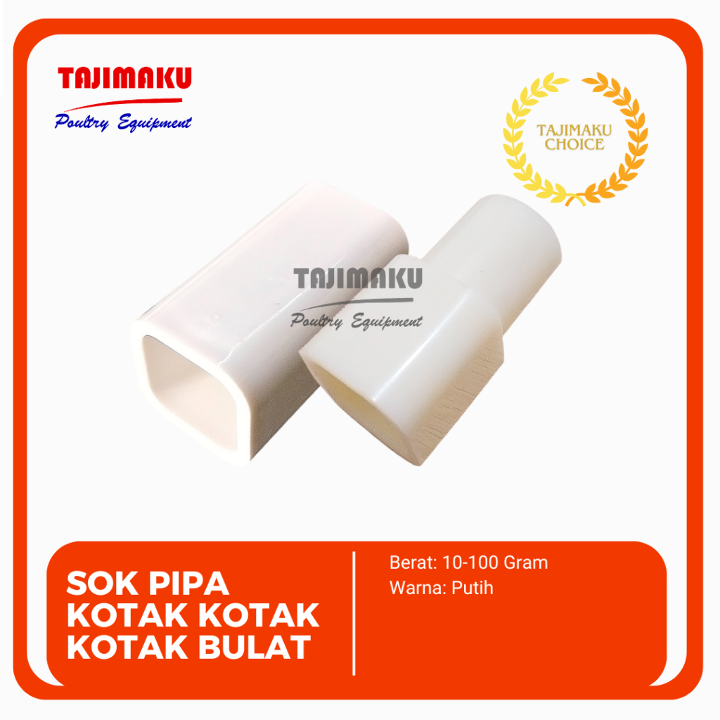 Jual SOK PIPA sambungan pipa pvc KOTAK KOTAK/KOTAK BULAT TAJIMAKU 3 ...