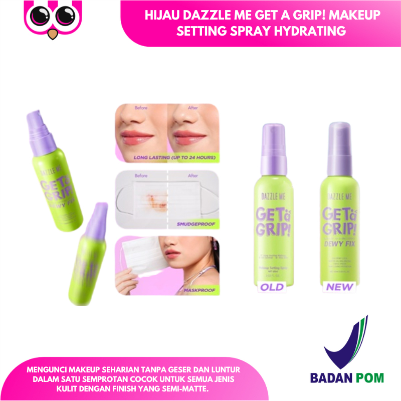 Jual HIJAU DAZZLE ME GET A GRIP! MAKEUP SETTING SPRAY HYDRATING MAKE UP ...