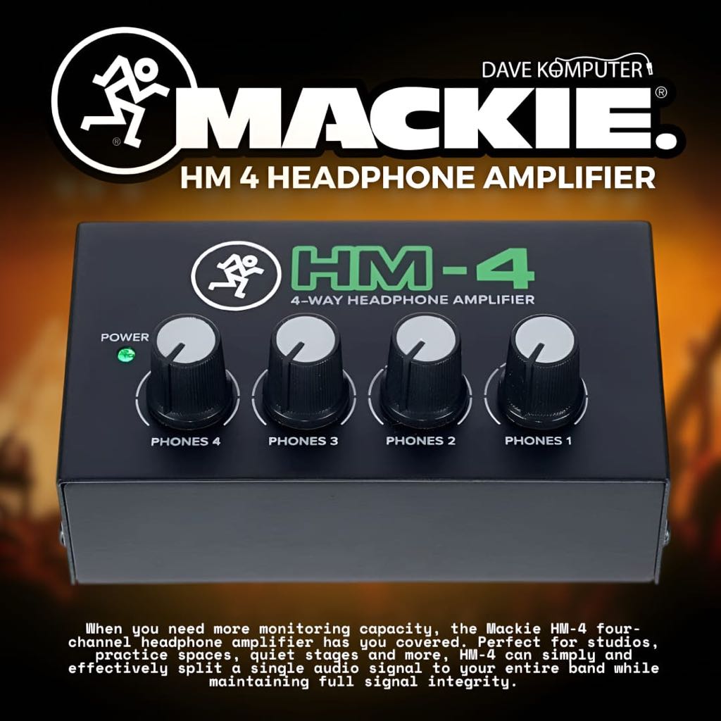 Jual Mackie HM4 / HM-4 / HM 4 Headphone Amplifier 4-channel | Shopee ...
