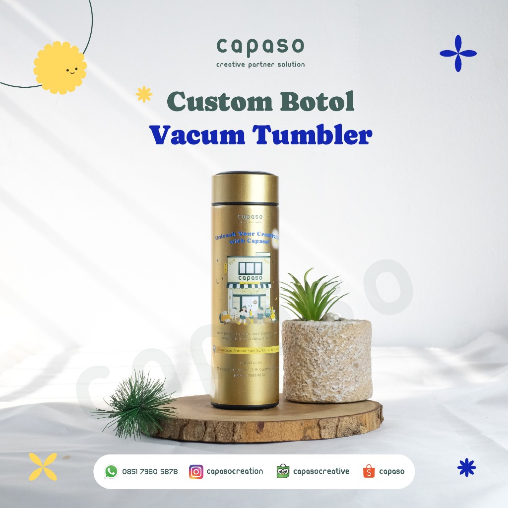 Jual Custom Print UV / Custom Tumbler / Cetak Botol Minum / Souvenir ...