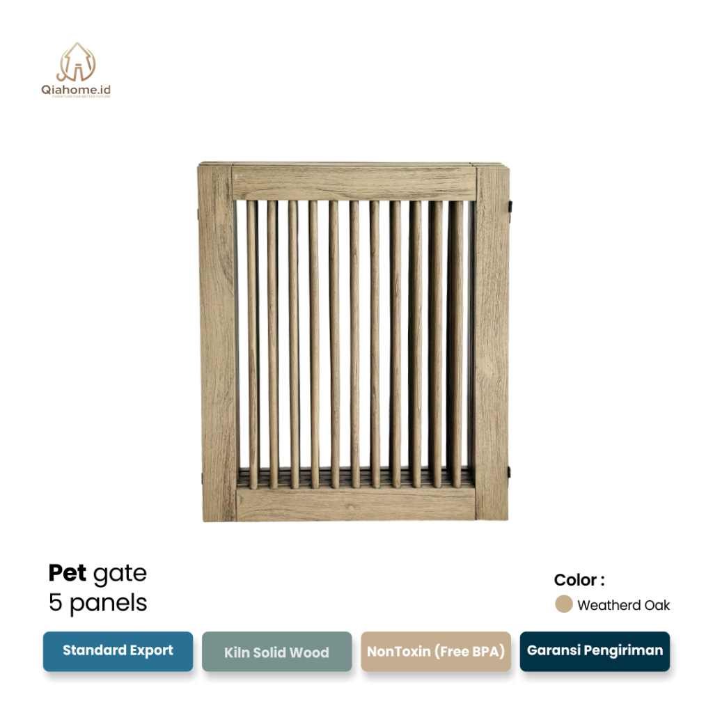 Jual QIAHOME SAFETY GATE PAGAR PINTU BABY GATE PAGAR BAYI FREESTANDING ...