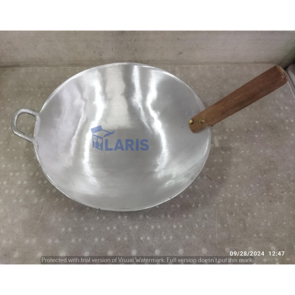 Jual Logo Kuali Gagang Kayu 40cm I Wajan Logo 40cm | Shopee Indonesia