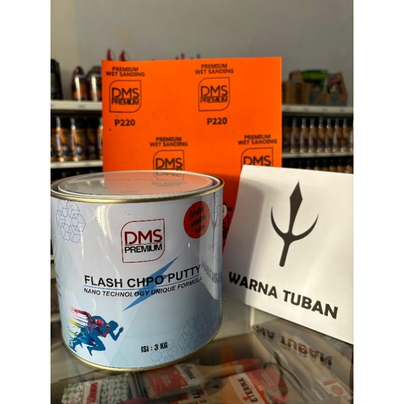 Jual Dempul DMS Premium 3 kg + GRATIS AMPLAS DMS // Dempul DMS Premium ...