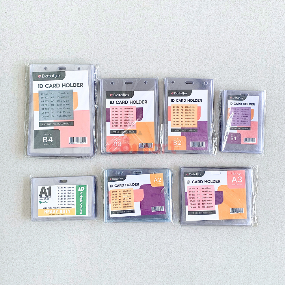 Jual 20Pcs (1 Pak) Card Case A1 - A2 - A3 - B1 - B2 - B3 - B4 / Glue Card / Name Tag Tebal ...