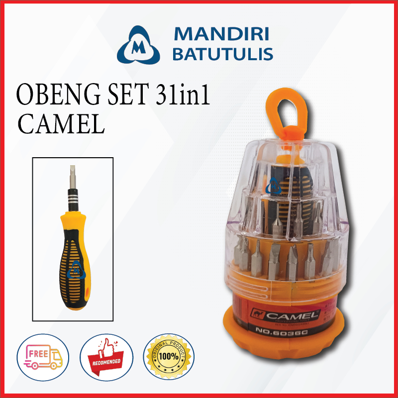 Jual Obeng Set 31in1 CAMEL - Screwdriver Set - Obeng Set Lengkap ...