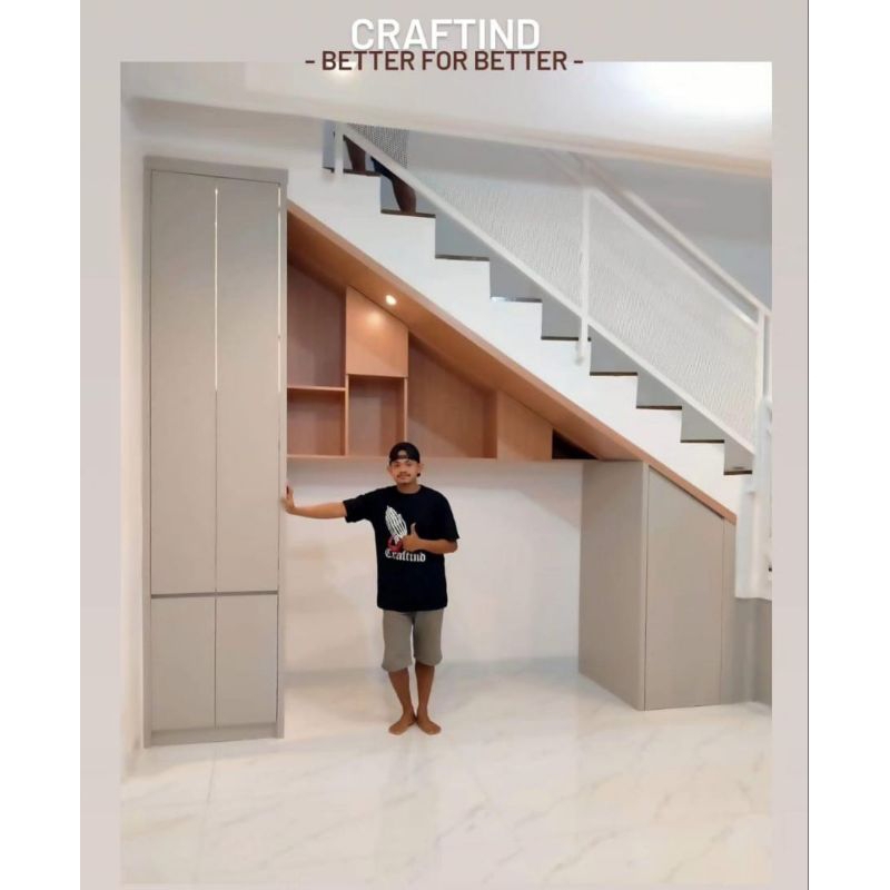 Jual PENYIMPANAN BAWAH TANGGA HPL | STORAGE | FURNITURE CUSTOM ...