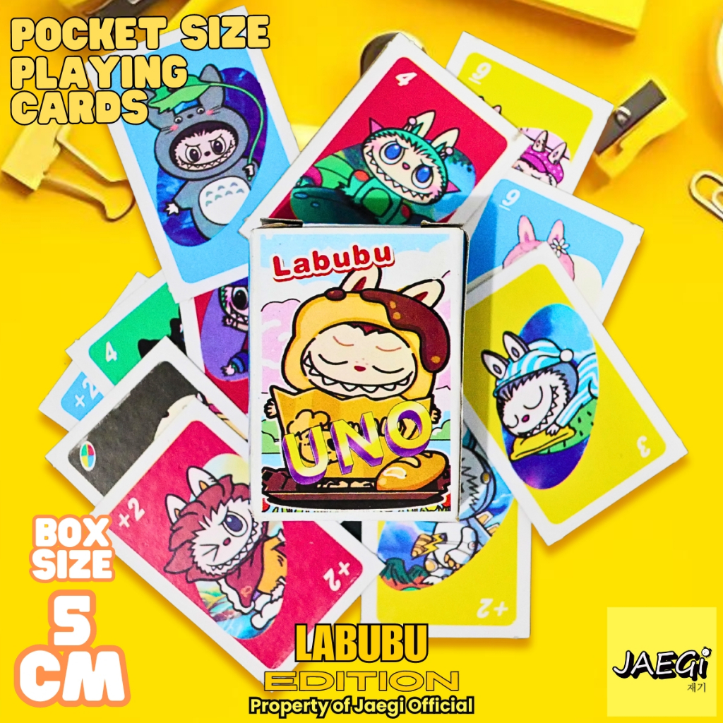 Jual JAEGi - Labubu Uno Playing Cards 5 cm Box Premium | Shopee Indonesia