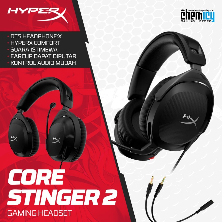 Jual HyperX Cloud Stinger 2 Core Wired Gaming Headset | Shopee Indonesia